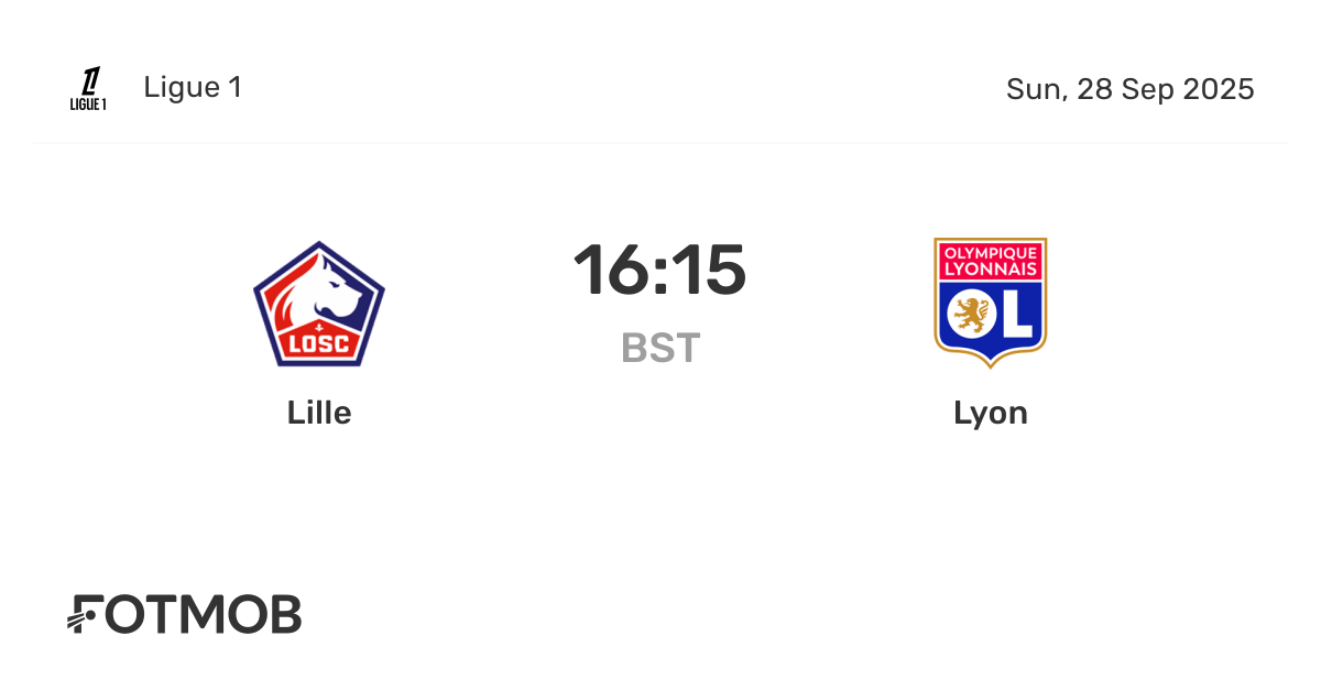 Lille vs Lyon - live score, predicted lineups and H2H stats