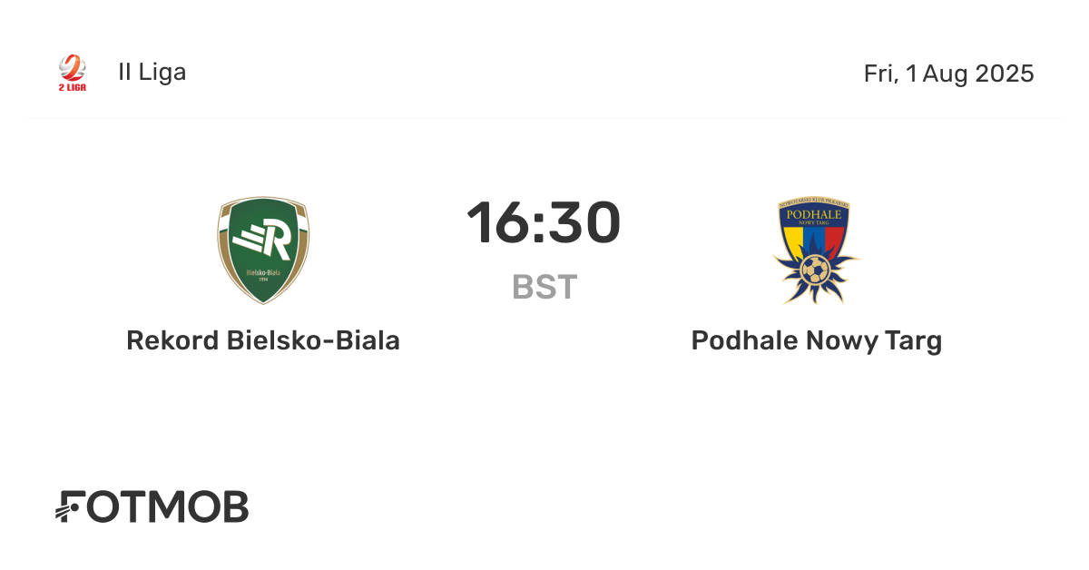 Rekord Bielsko-Biala vs Podhale Nowy Targ - marcador en vivo ...