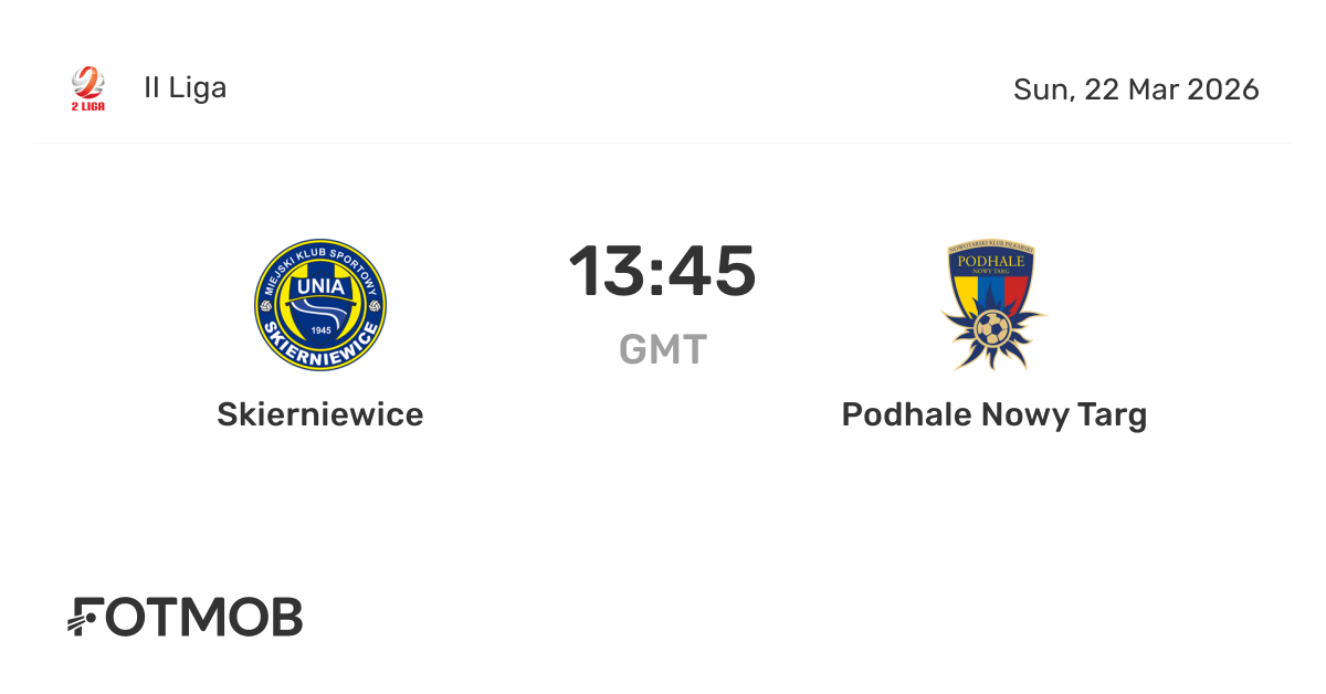 Skierniewice vs Podhale Nowy Targ - live score, predicted lineups and ...