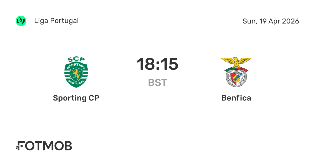 Sporting CP x Benfica - placar ao vivo, escalações prováveis e ...