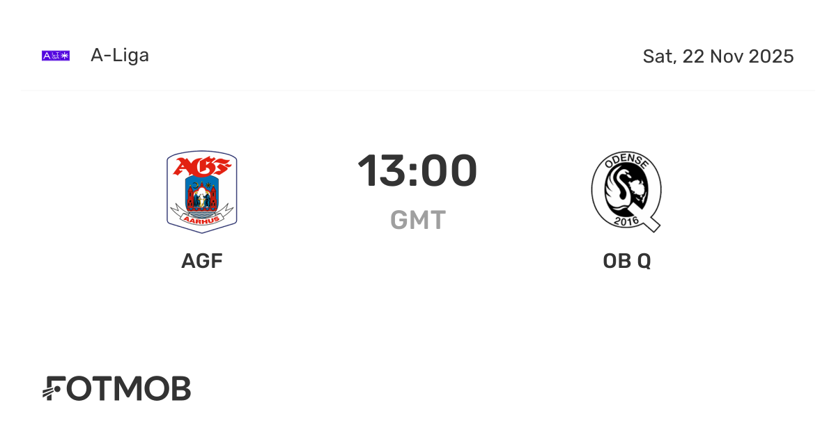 AGF vs OB Q - live score, predicted lineups and H2H stats