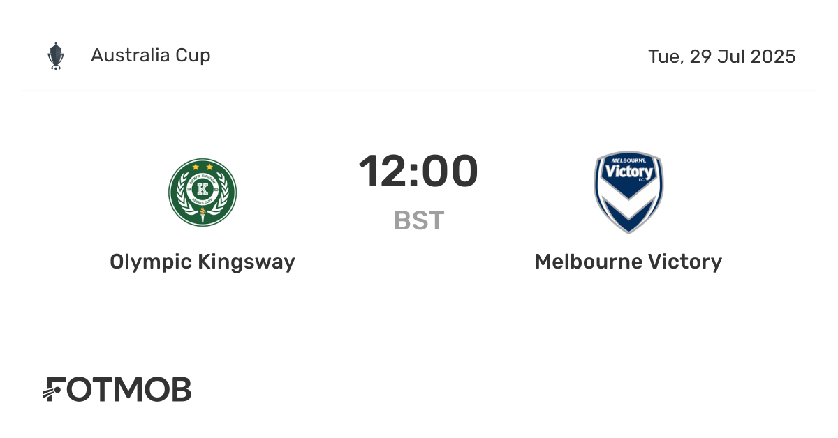 Olympic Kingsway vs Melbourne Victory - live score, predicted lineups ...