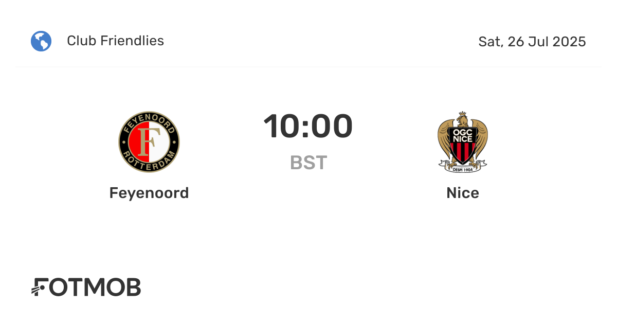 Feyenoord contre Nice - score en direct, compositions probables et ...