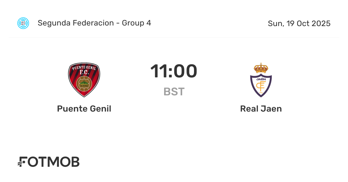 Puente Genil vs Real Jaen - live score, predicted lineups and H2H stats