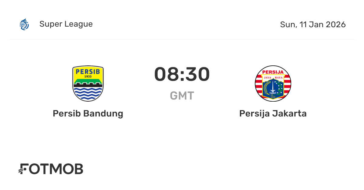 Persib Bandung vs Persija Jakarta - skor langsung, susunan pemain ...