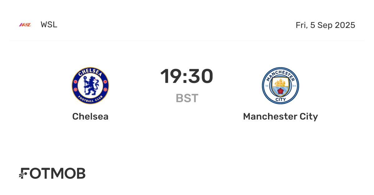 Chelsea vs Manchester City - live score, predicted lineups and H2H stats
