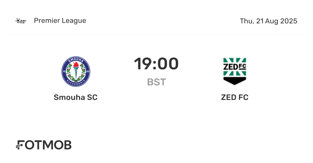 Smouha SC vs ZED FC - marcador en vivo, alineaciones previstas y ...