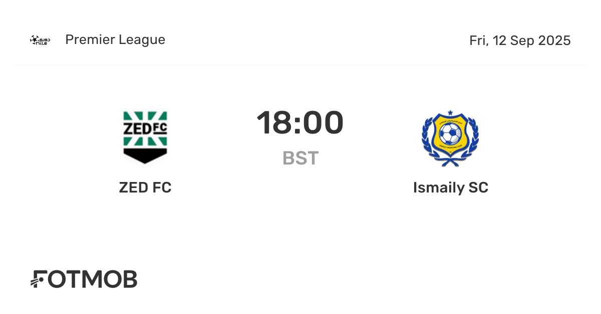 ZED FC vs Ismaily SC - live score, predicted lineups and H2H stats