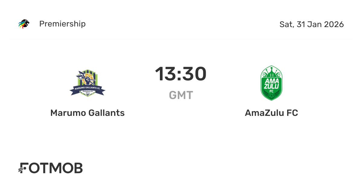 Marumo Gallants vs AmaZulu FC - marcador en vivo, alineaciones ...