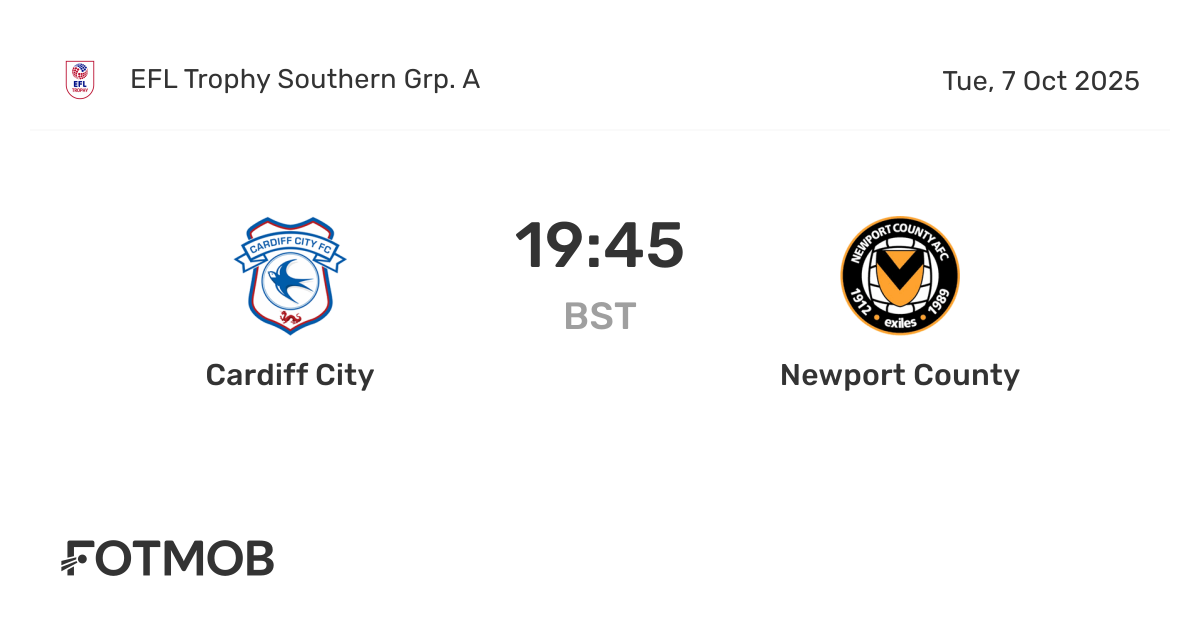 Cardiff vs Newport - live score, predicted lineups and H2H stats