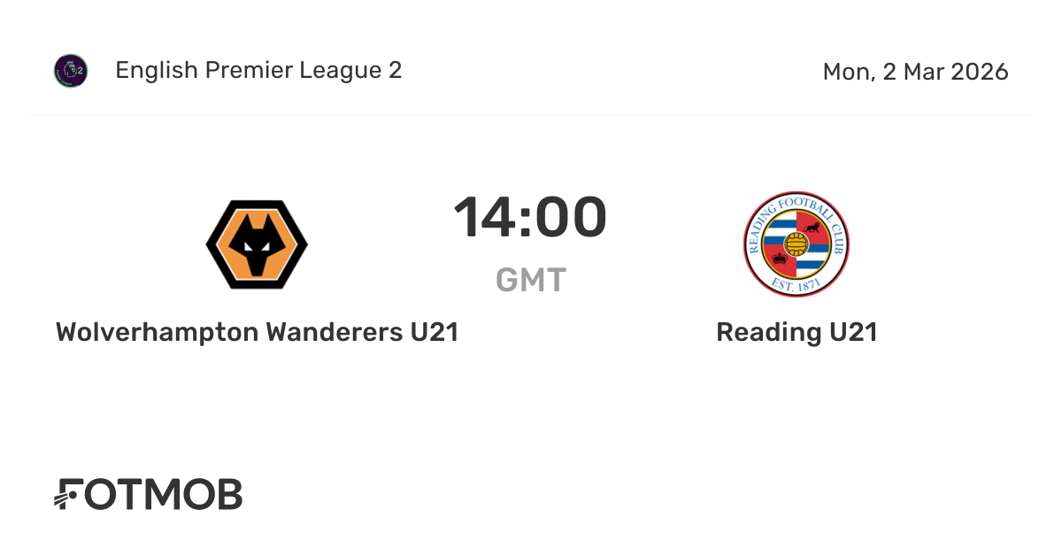 Wolverhampton Wanderers U21 vs Reading U21 - live score, predicted ...