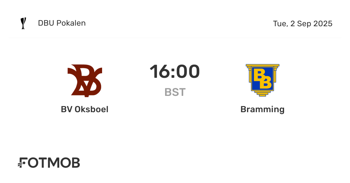 BV Oksboel vs Bramming - live score, predicted lineups and H2H stats