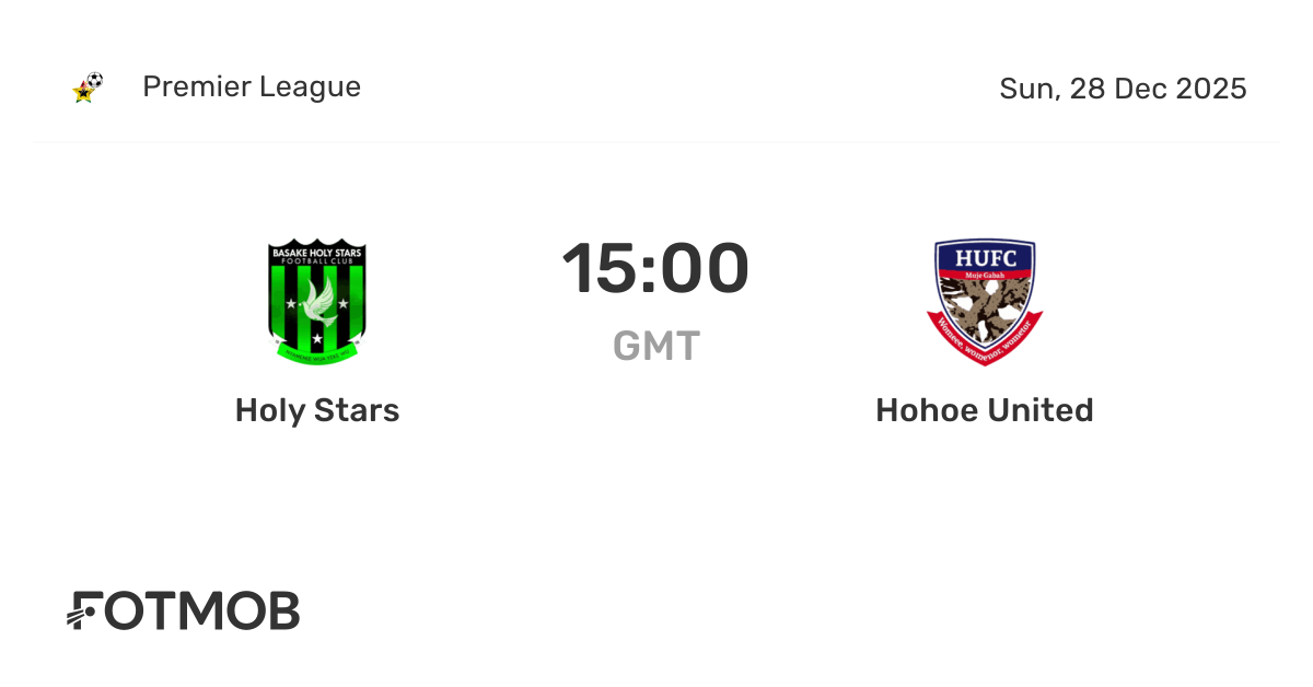 Holy Stars vs Hohoe United - marcador en vivo, alineaciones previstas y ...