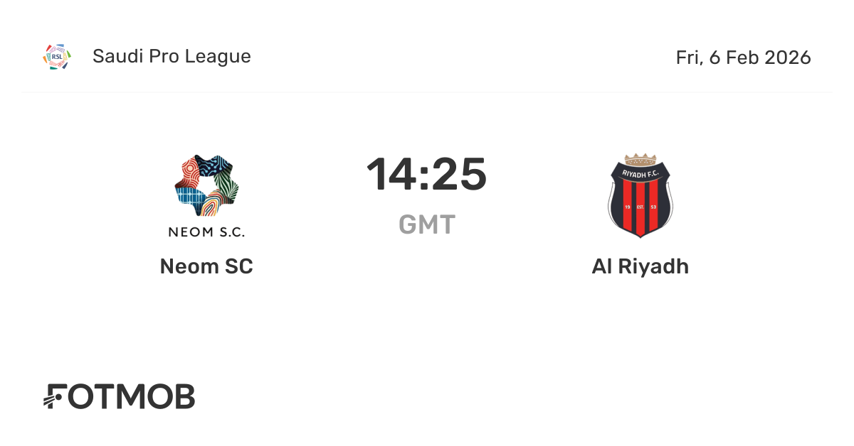 Neom SC vs Al Riyadh - live score, predicted lineups and H2H stats