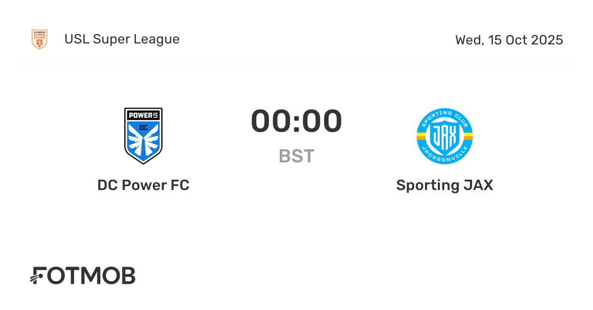 DC Power FC vs Sporting JAX - marcador en vivo, alineaciones previstas ...