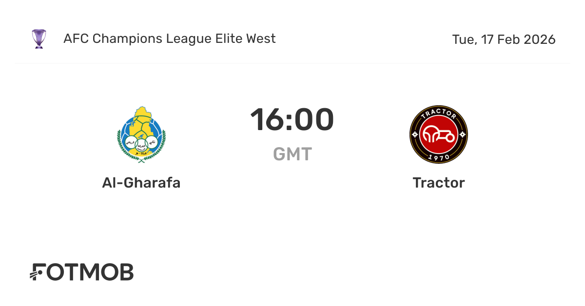 Al-Gharafa vs Tractor - marcador en vivo, alineaciones previstas y ...