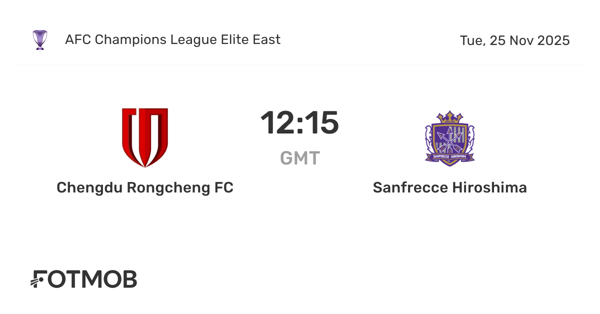 Chengdu Rongcheng FC vs Sanfrecce Hiroshima - live score, predicted ...