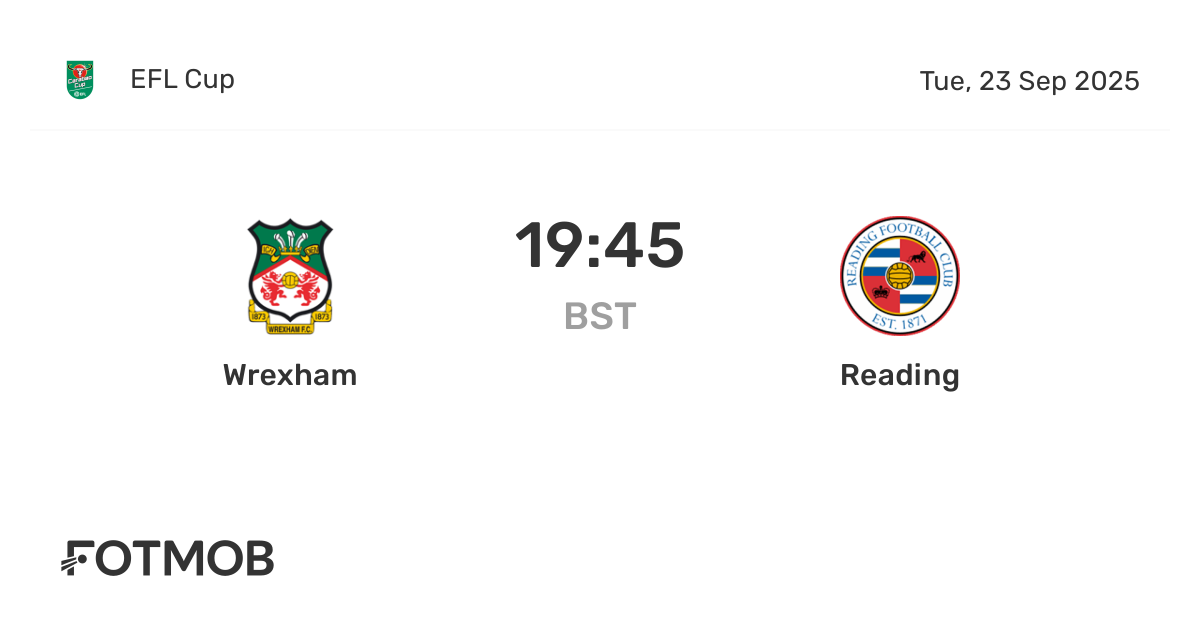 Wrexham vs Reading - live score, predicted lineups and H2H stats
