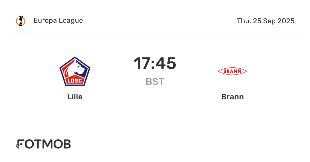 Lille vs Brann - live score, predicted lineups and H2H stats