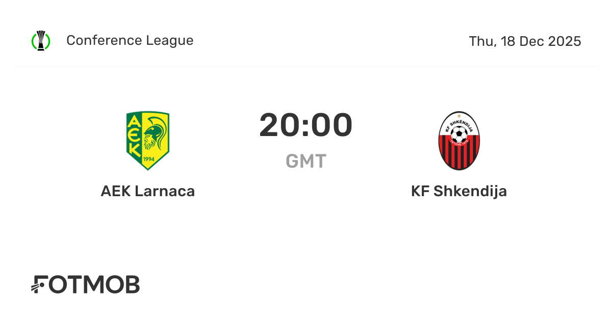 AEK Larnaca vs KF Shkendija - marcador en vivo, alineaciones previstas ...
