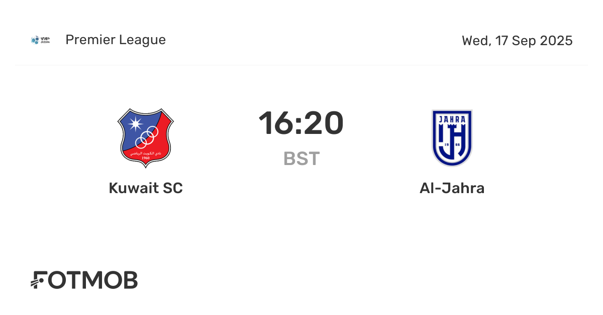 Kuwait SC vs Al-Jahra - live score, predicted lineups and H2H stats