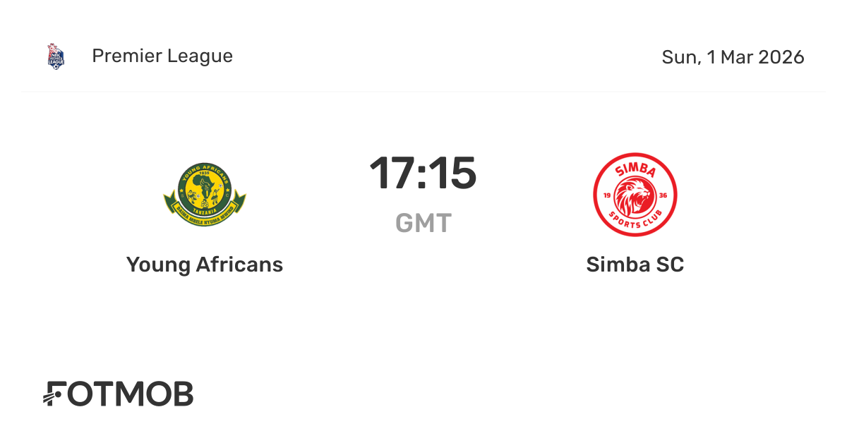Young Africans vs Simba SC - live score, predicted lineups and H2H stats