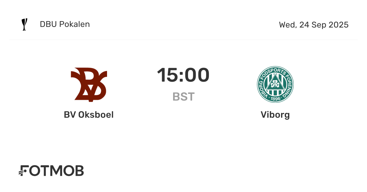 BV Oksboel vs Viborg - live score, predicted lineups and H2H stats
