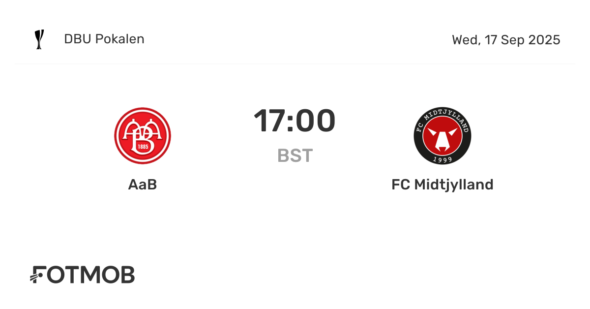 AaB vs FC Midtjylland - marcador en vivo, alineaciones previstas y ...