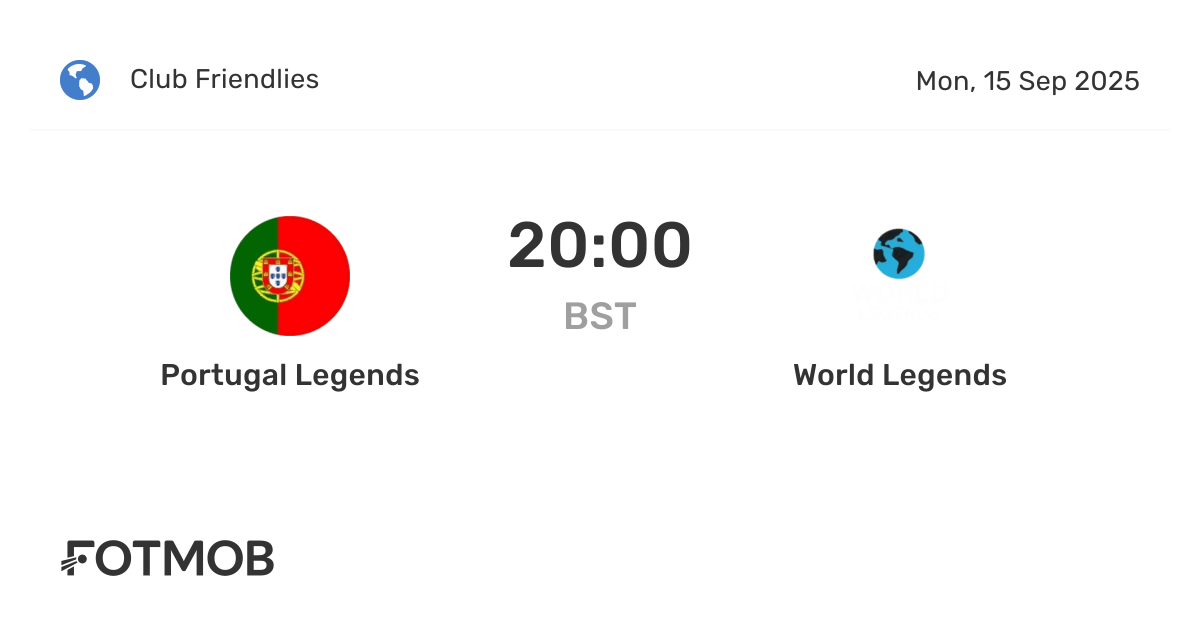 Portugal Legends vs World Legends - live score, predicted lineups and ...