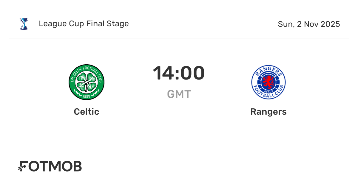 Celtic vs Rangers - live score, predicted lineups and H2H stats