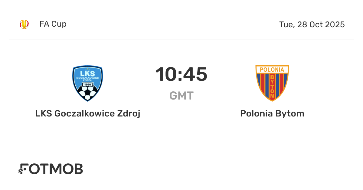 LKS Goczalkowice Zdroj vs Polonia Bytom - live score, predicted lineups ...
