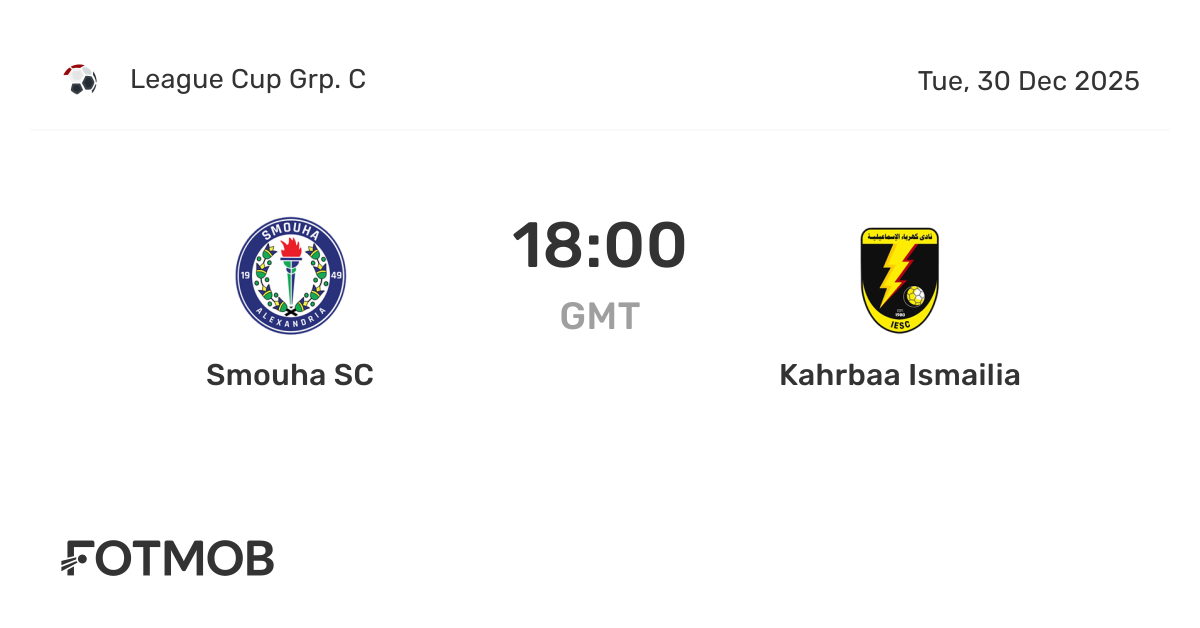 Smouha SC vs Kahrbaa Ismailia - live score, predicted lineups and H2H stats