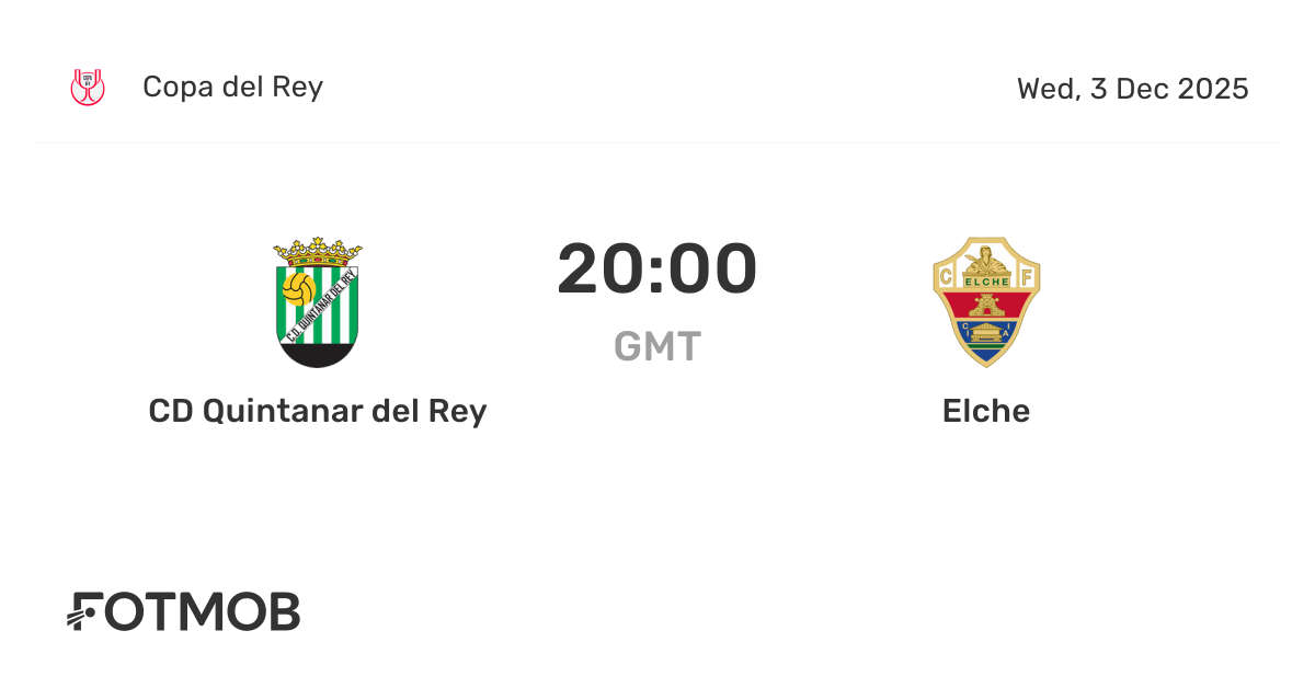 CD Quintanar del Rey vs Elche - live score, predicted lineups and H2H stats