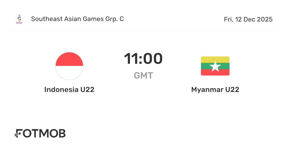 Indonesia U22 vs Myanmar U22 - skor langsung, susunan pemain prediksi, dan statistik H2H