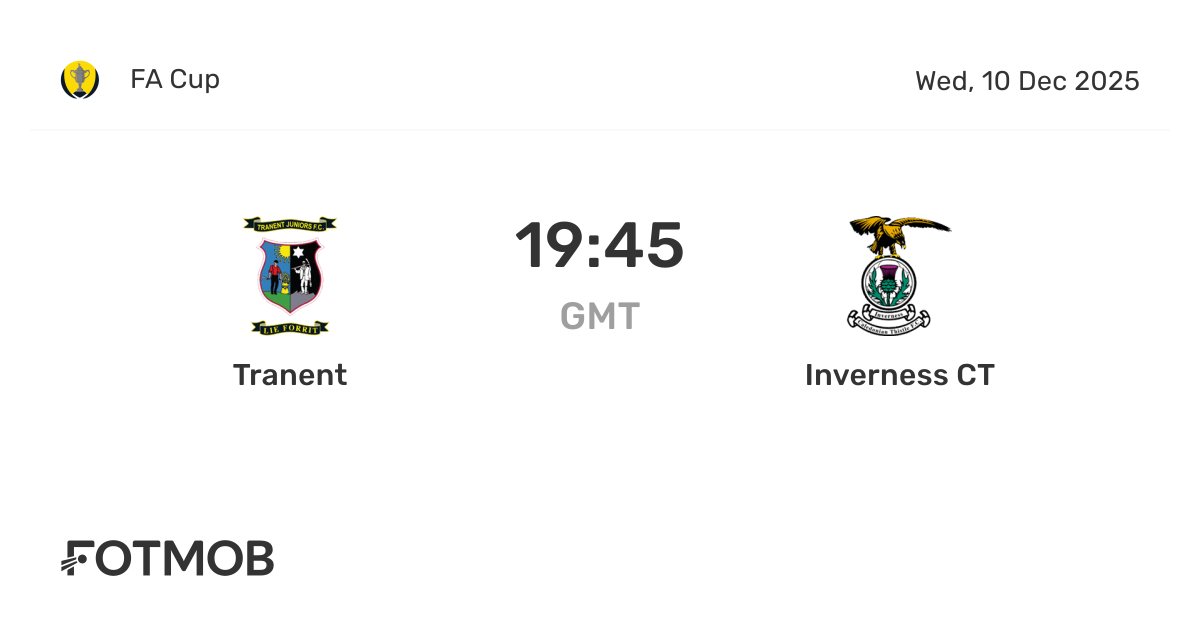 Tranent vs Inverness CT - live score, predicted lineups and H2H stats