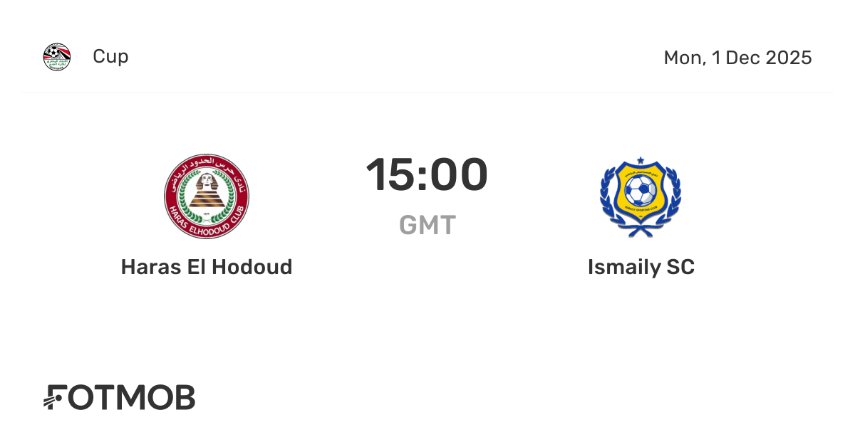 Haras El Hodoud vs Ismaily SC - live score, predicted lineups and H2H stats