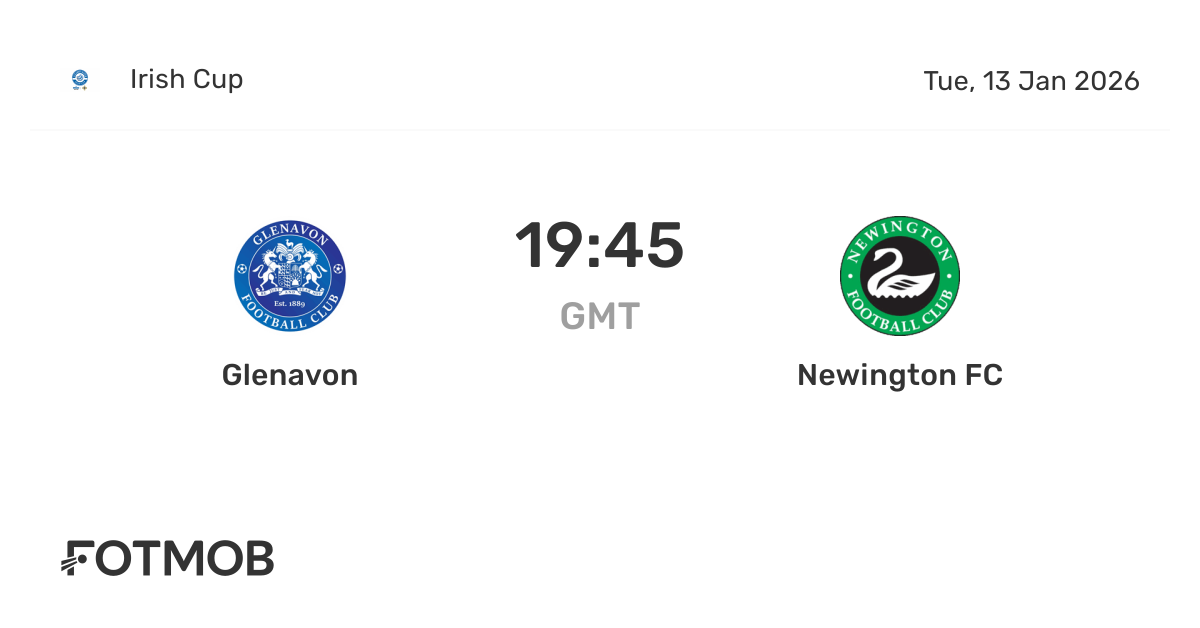 Glenavon vs Newington FC - live score, predicted lineups and H2H stats