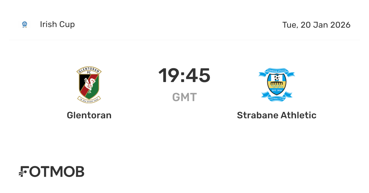 Glentoran vs Strabane Athletic - live score, predicted lineups and H2H ...