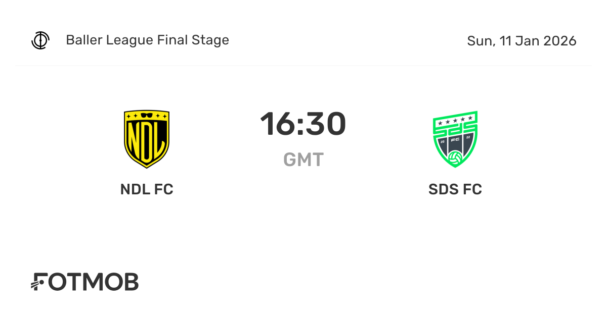 NDL FC vs SDS FC - live score, predicted lineups and H2H stats