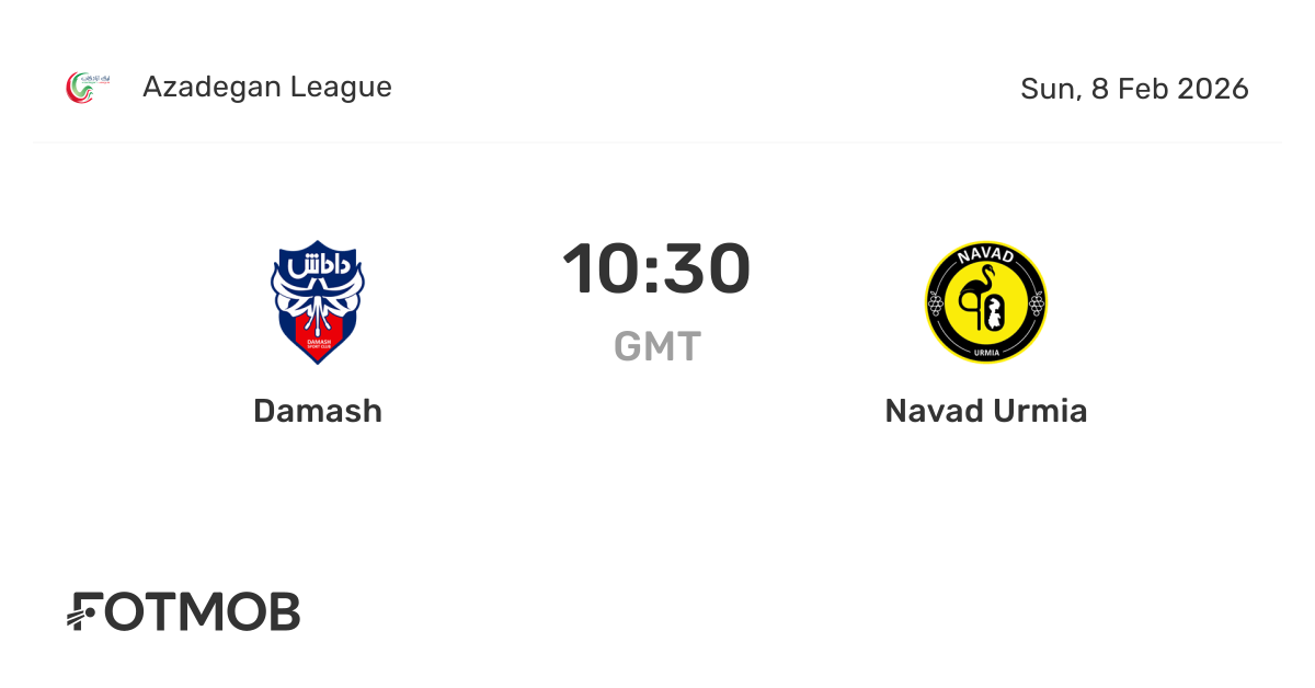 Damash vs Navad - live score, predicted lineups and H2H stats