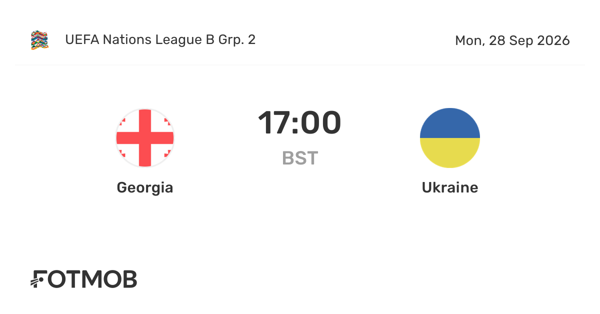 Georgia vs Ukraine - live score, predicted lineups and H2H stats