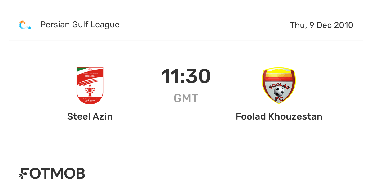 Steel Azin vs Foolad Khouzestan - live score, predicted lineups and H2H ...