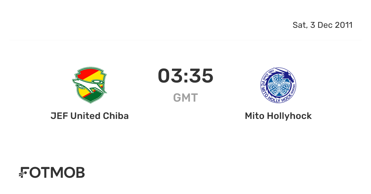JEF United Chiba vs Mito Hollyhock - live score, predicted lineups and ...